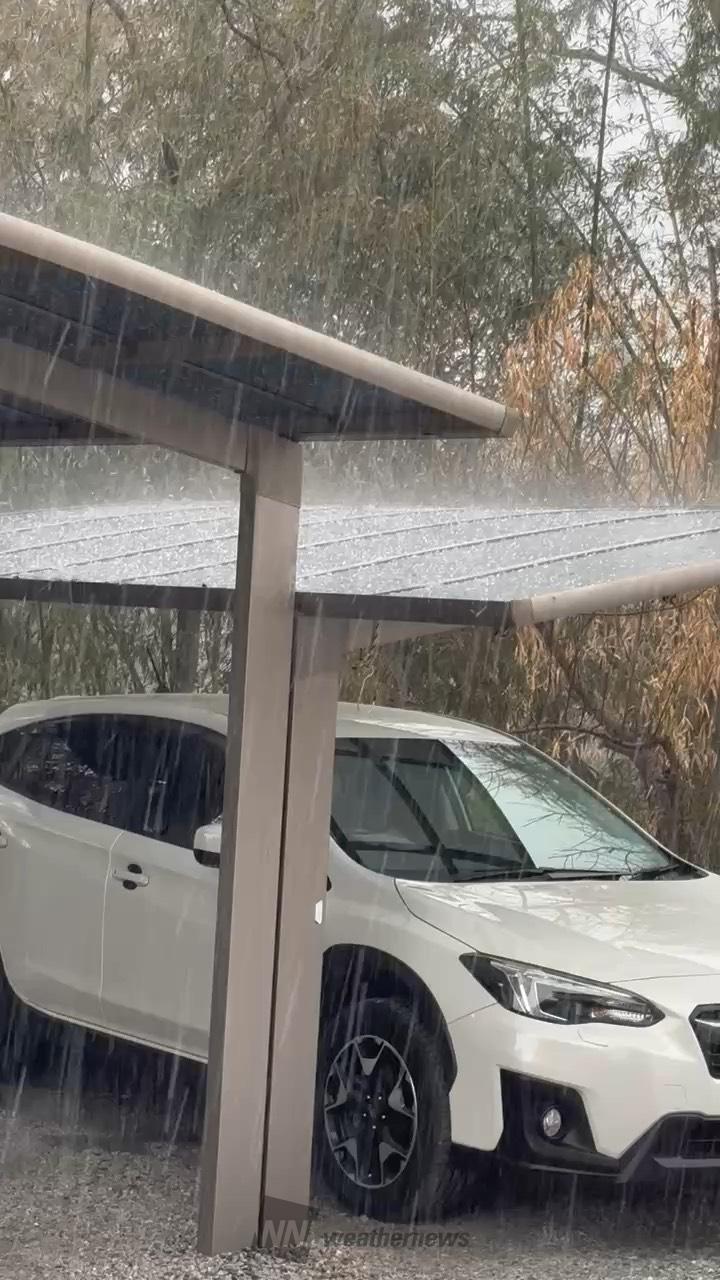 強い雨と共に雹(直径5ミリ程)が降って来 | 埼玉県秩父市 | 埼玉県秩父市の空 | ウェザーニュース